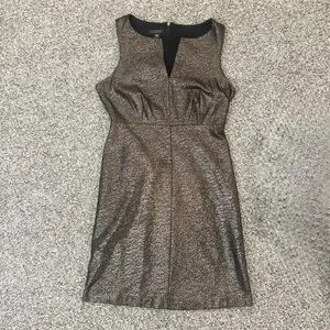 Metaphor | Dresses | Metaphor Black And Gold Mini Dress | Poshmark